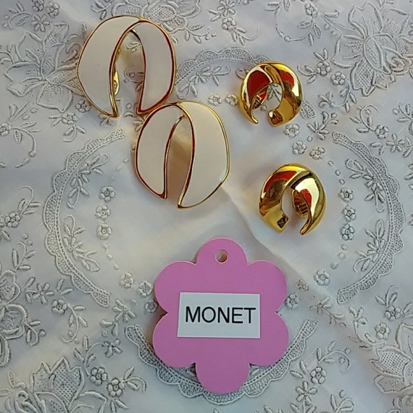 Monet | Jewelry | Vintage Monet Earrings 2 Pairs Of Clip Backs | Poshmark